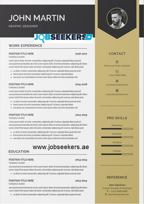 Best CV Format UAE-Dubai CV Writing Samples - Job Seekers