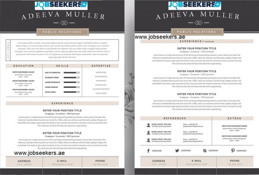 Best CV Format UAE-Dubai CV Writing Samples - Job Seekers